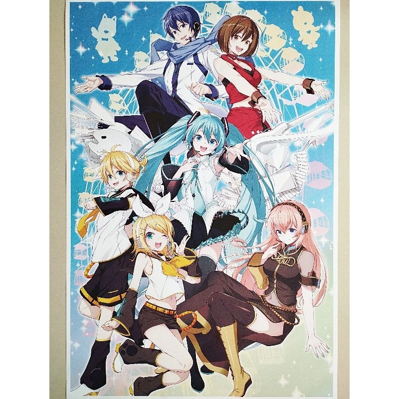 Jual Poster Vocaloid 1 Hatsune Miku Rin Len Luka Kaito Meiko ...