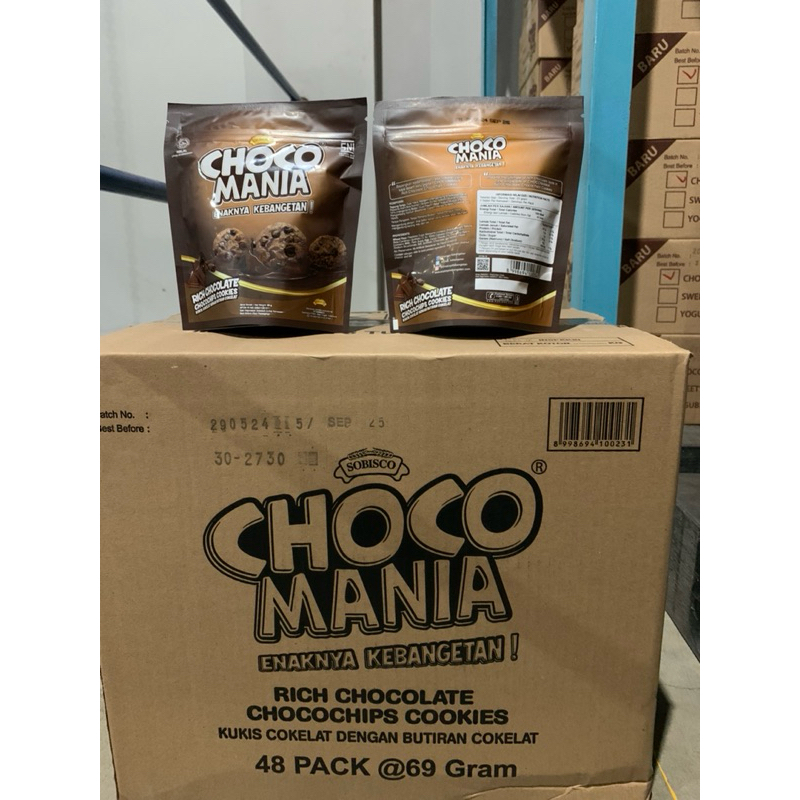 Jual Chocomania Rich Chocolate Chocochips Cookies Kemasan Pouch ...