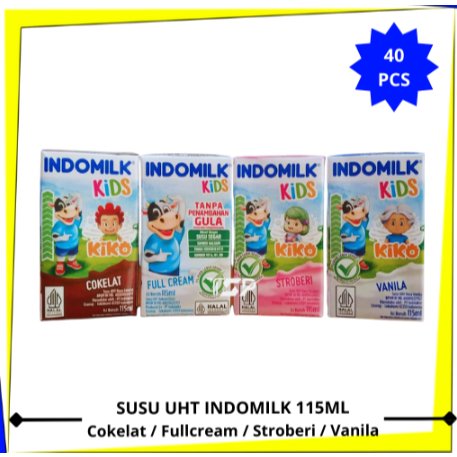 Jual INDOMILK Susu UHT Varian Rasa 115ml x 40 pcs (1 Karton) | Shopee ...