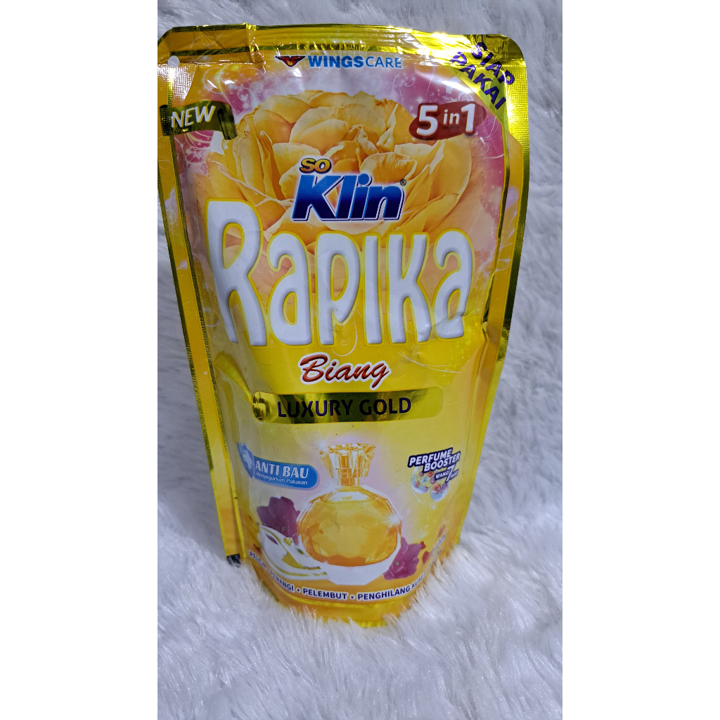 Jual RAPIKA GOLD REFFIL - 250 ML / Rapika GOLD Pelicin Pakaian Biang 5 ...