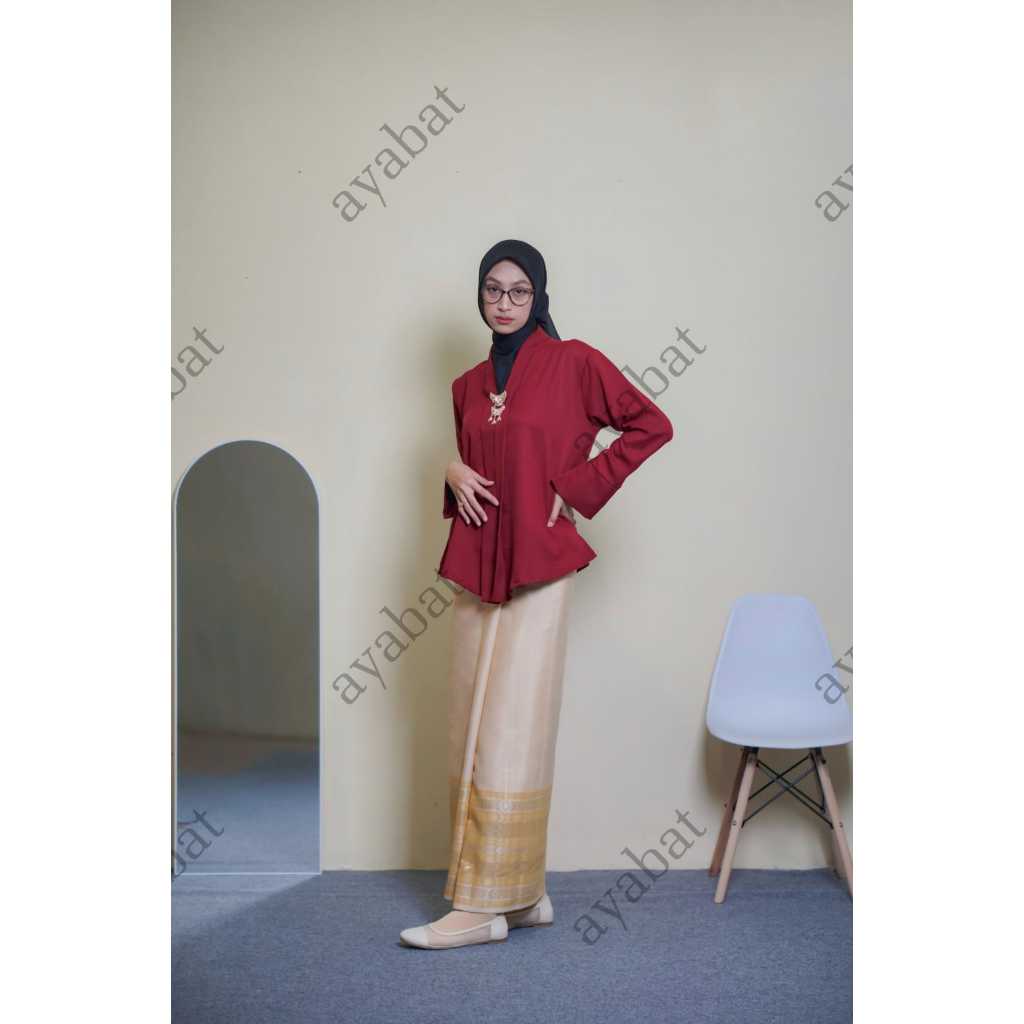 Jual SETELAN Kebaya Kutu Baru Modern Kebaya Wisuda Lamaran Set Kutubaru Full Payet Tunangan ...