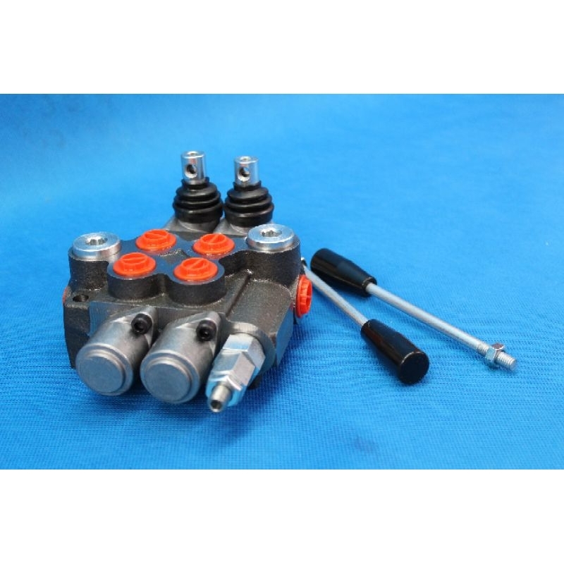 Jual Hand control valve hydraulic DP 80 / 2P ( 2 Handle ) NUCLEO 80 LPM ...