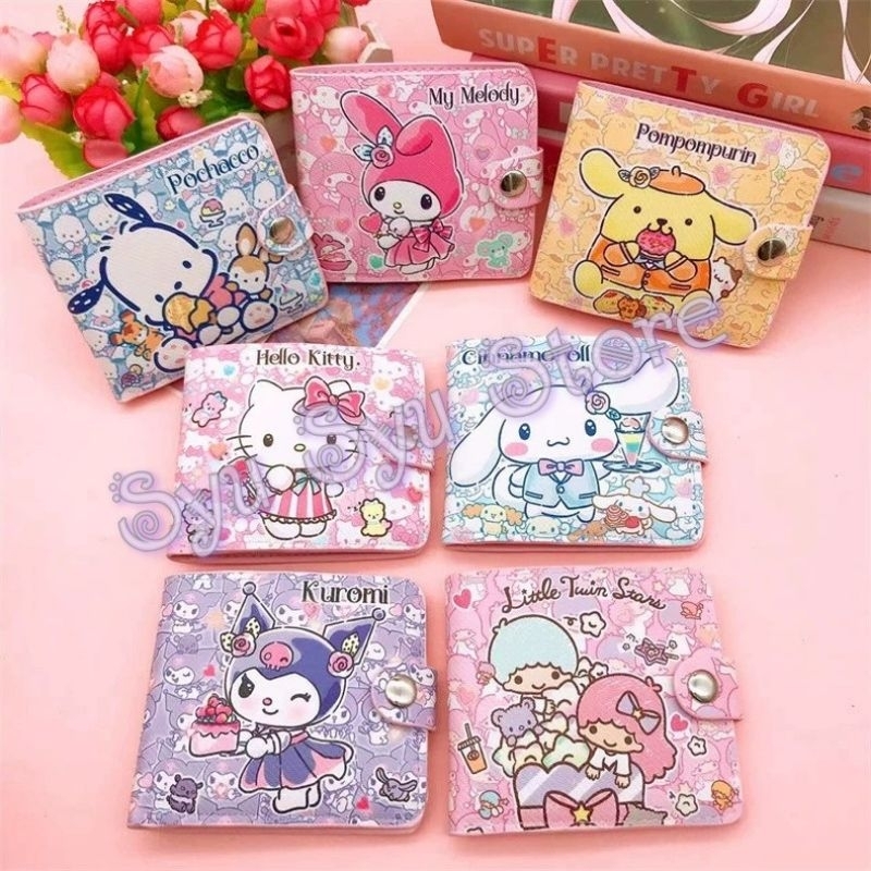 Jual Dompet Klip Anak FULLPRINT Kuromi My Melody Cinnamoroll Pochacco ...
