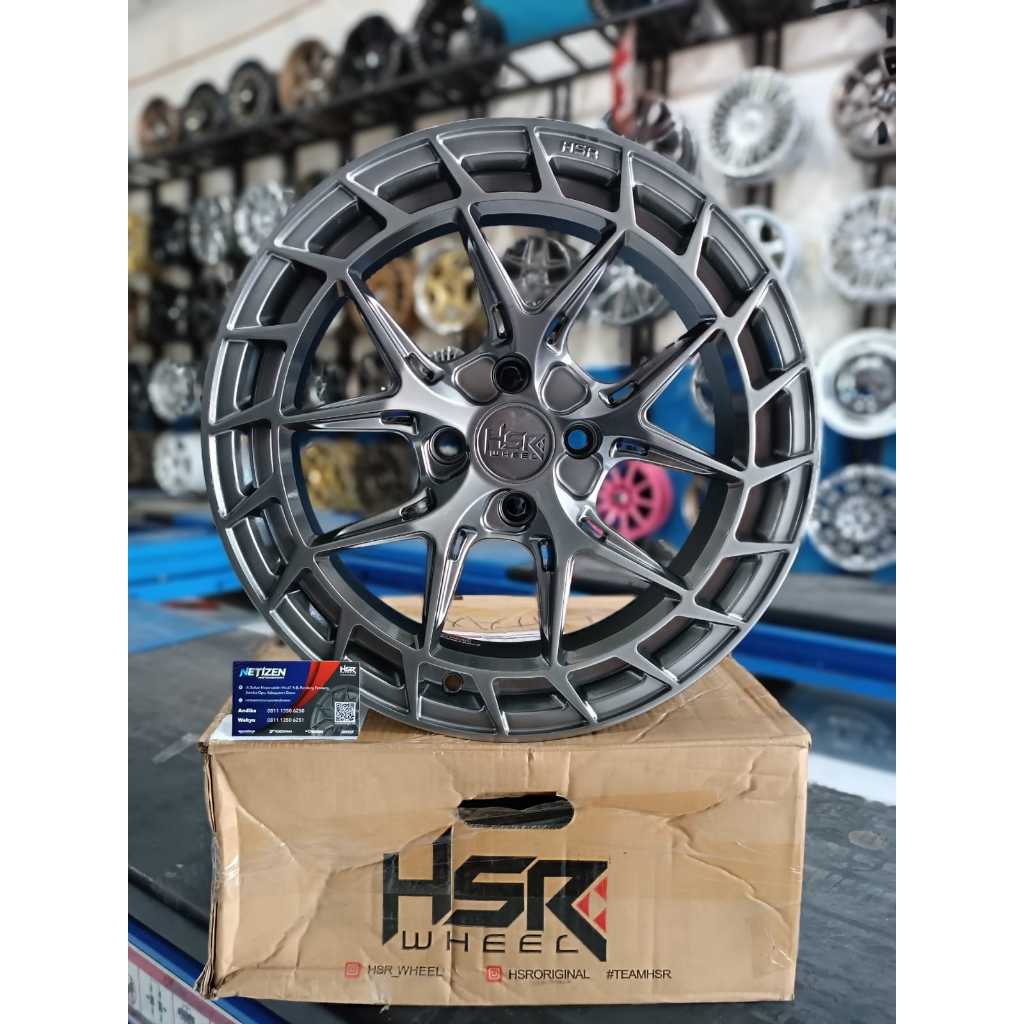 Jual RILIS TERBARU VELG HSR LPS RING 16 Lubang 4x100 HYPER BLACK, Cocok KARIMUN SWIFT SIRION ...