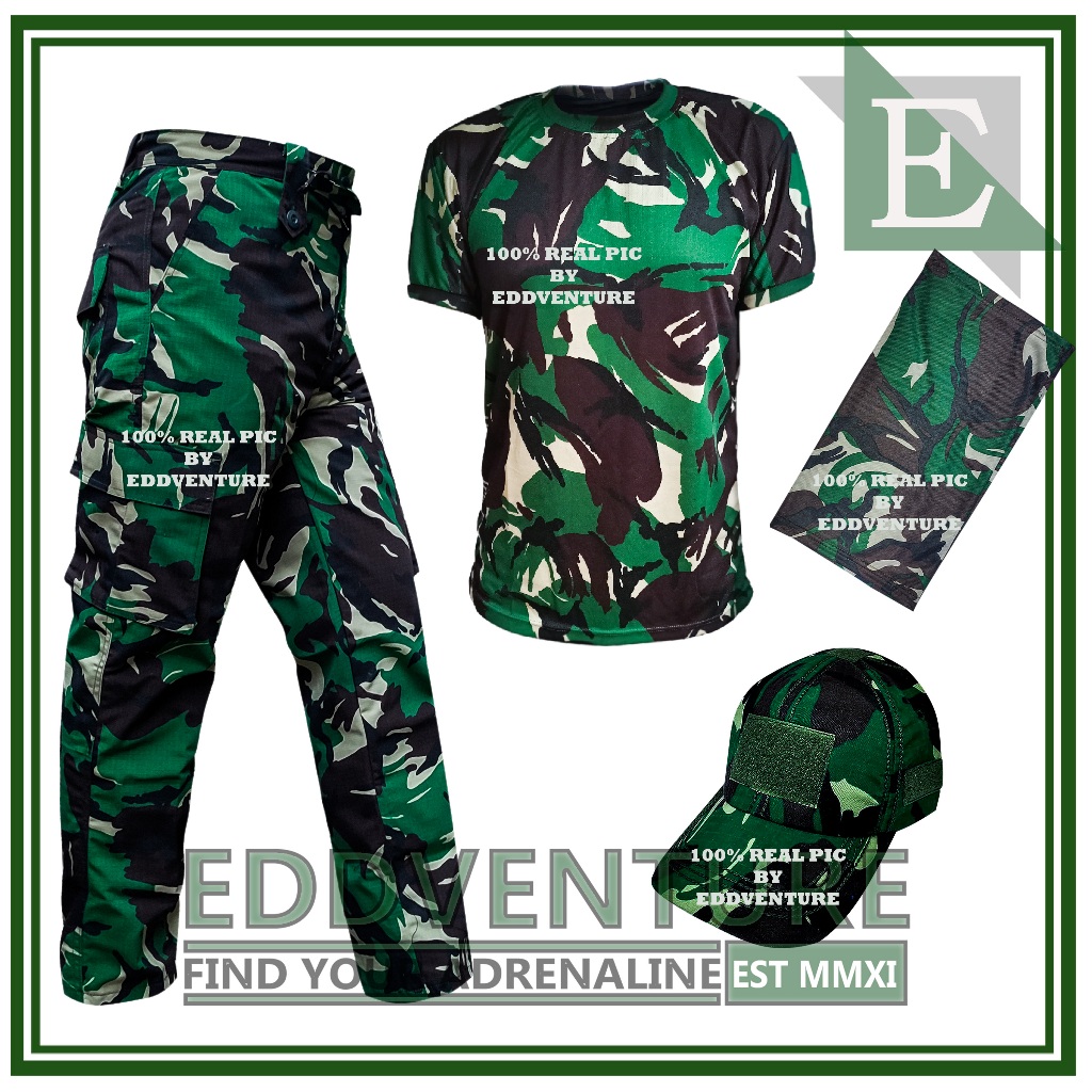 Jual Satu Set Pakaian Setelan Celana Panjang Pdl Baju Kaos Oblong Lengan Pendek Topi Buff ...