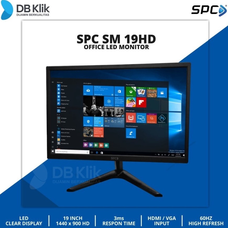 Jual SPC OFFICE MONITOR LED Monitor SPC SM19HD 19 inch x E3D5 | Shopee ...