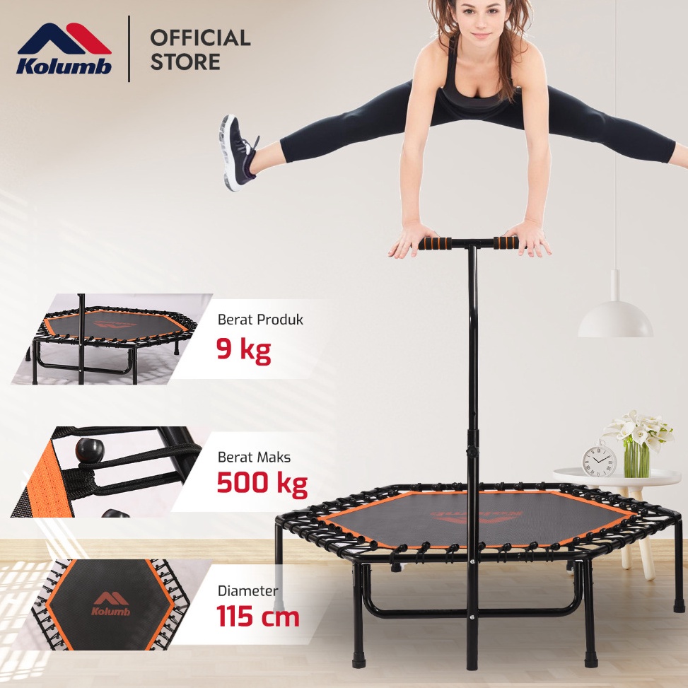 Jual KODE P55V Kolumb Sport Trampoline Alat Olahraga Lompat Trampolin YDF16 | Shopee Indonesia