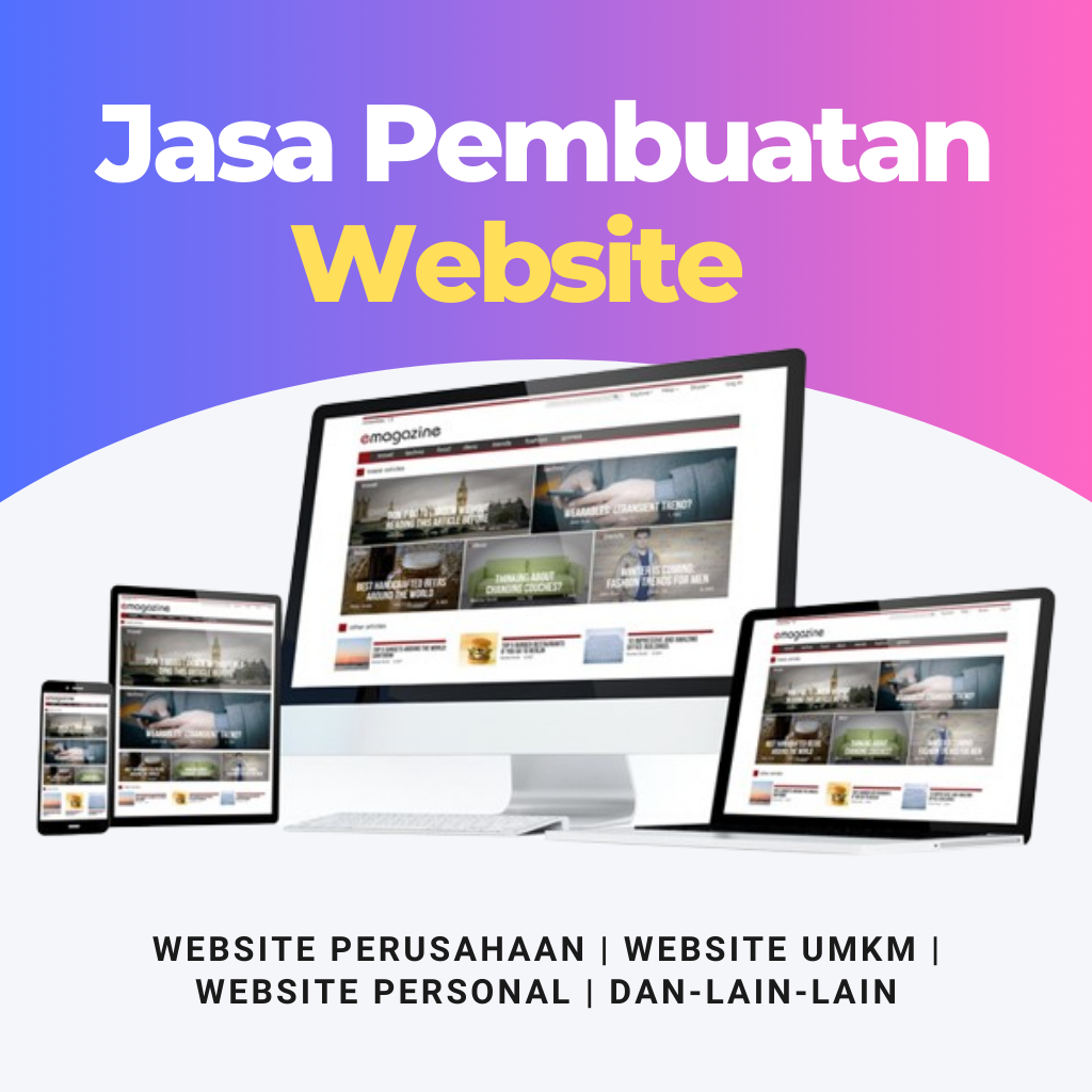 Jual Jasa pembuatan website | Gratis domain hosting 1 tahun | Shopee ...