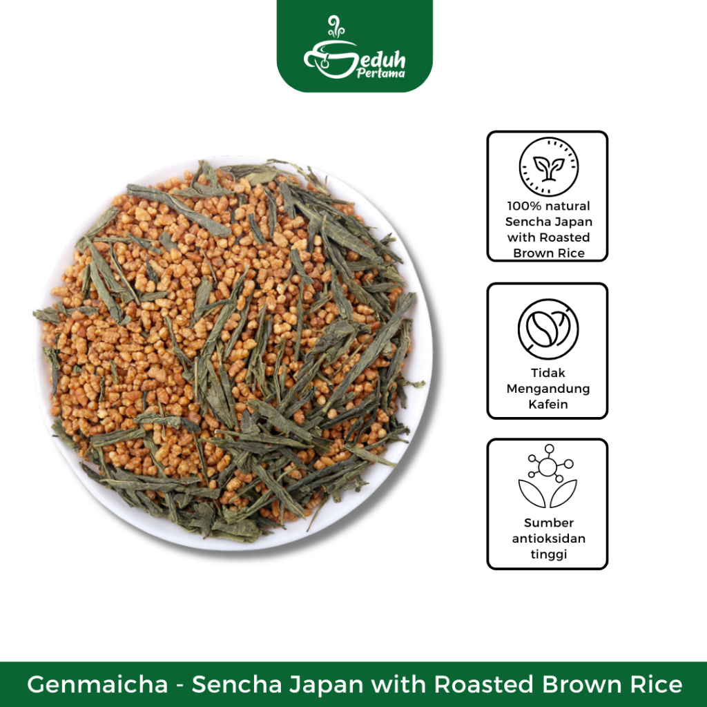Jual Seduh Pertama Genmaicha / Japanese Roasted Brown Rice With Sencha ...