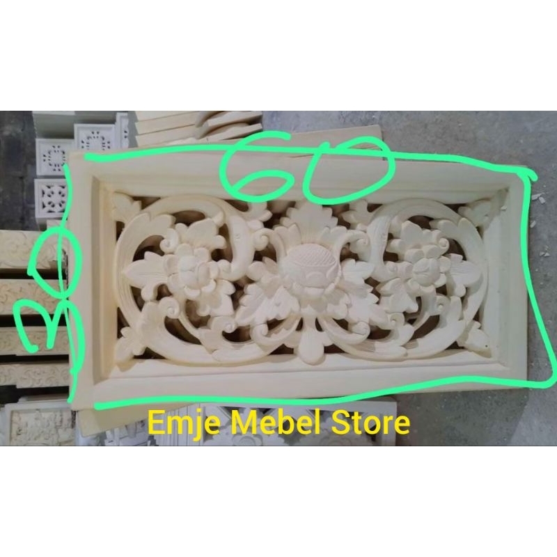 Jual ukiran kayu mahoni hiasan dinding ukir tempel | Shopee Indonesia
