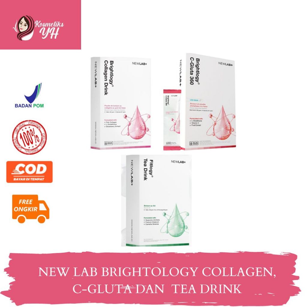 Jual NEWLAB BRIGHTOLOGY COLLAGEN DRINK MINUMAN COLLAGEN ATAU COLAGEN ...