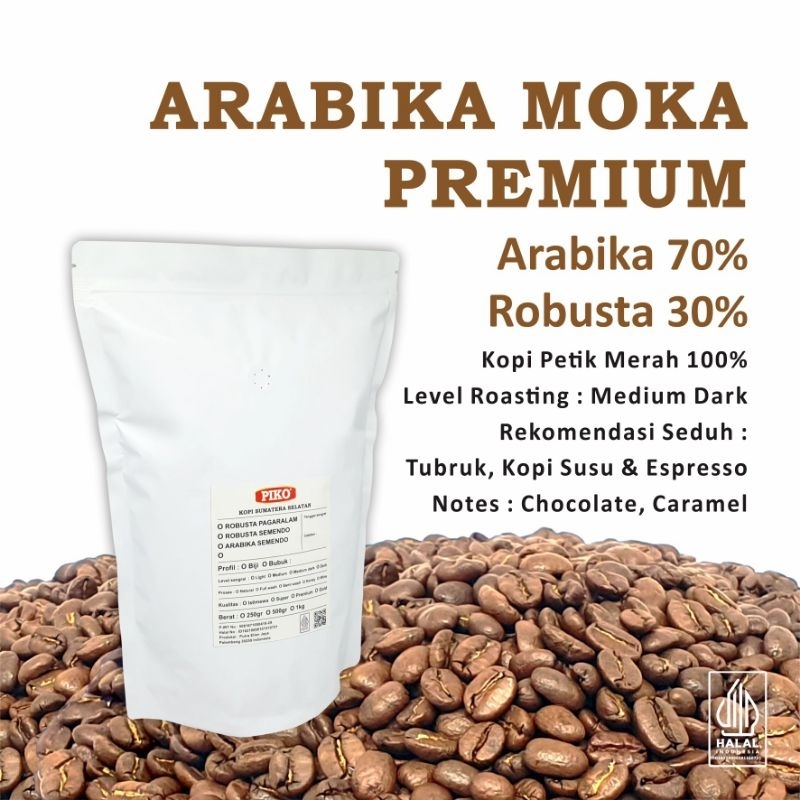 Jual Kopi Arabika Moka Premium 250gr Semendo Espresso Blend Biji Kopi ...