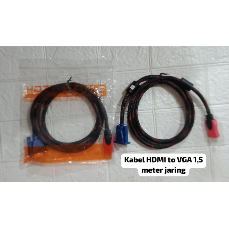 Jual kabel hdmi to vga 1,5 meter.. | Shopee Indonesia