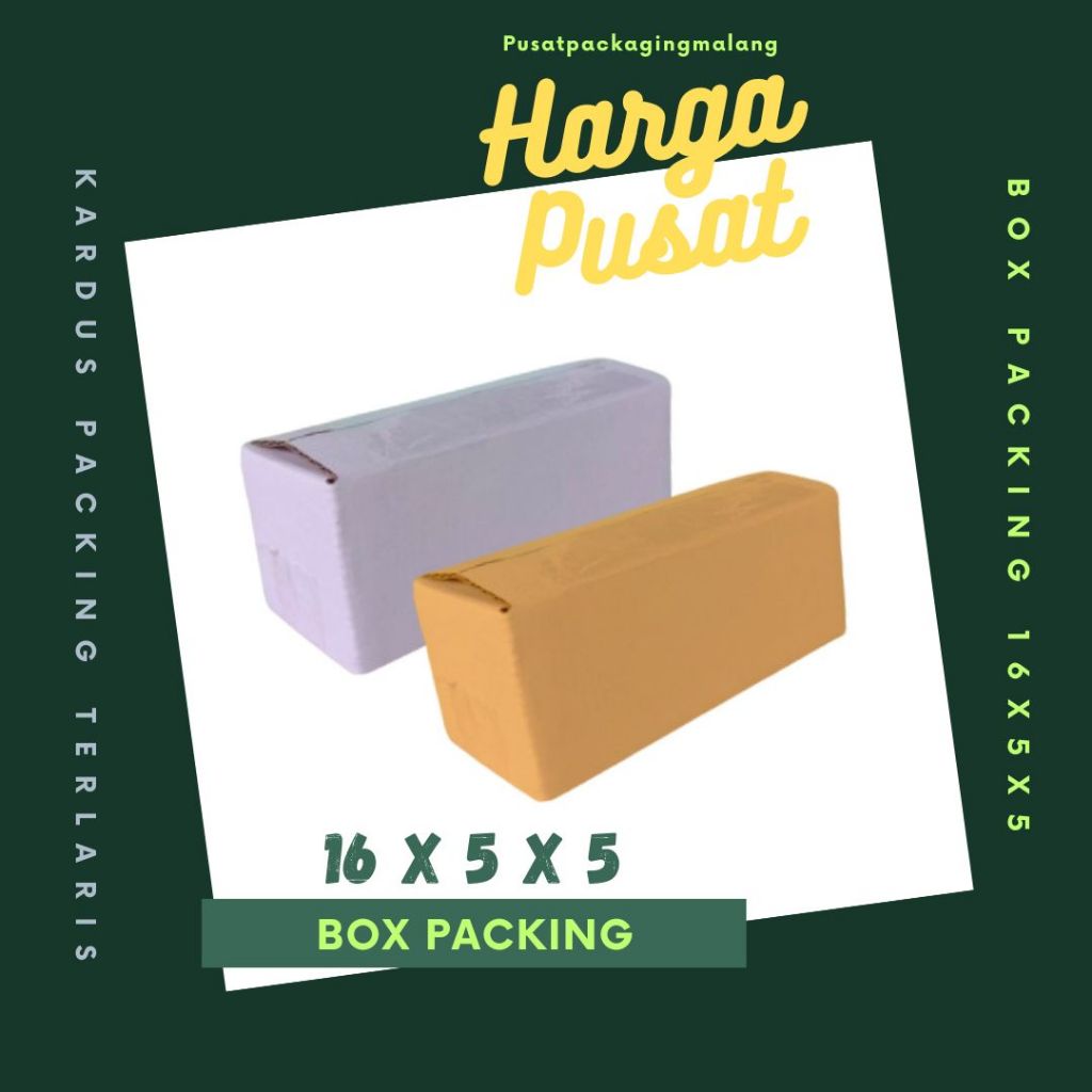 Jual Karton 16x5x5 Kardus A1 Packing Dus Kotak Kemasan Box Aksesoris ...