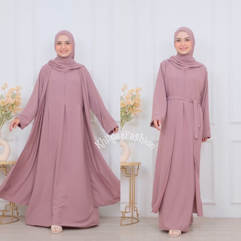 Jual KhilyaaFashion-ABAYA MEDINA OUTER (INCLUDE HIJAB PASHMINA) TERBARU ...