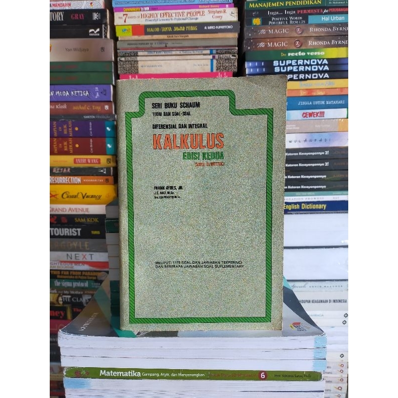 Jual Buku Original : Seri Buku Schaum - Diferensial dan Integral ...