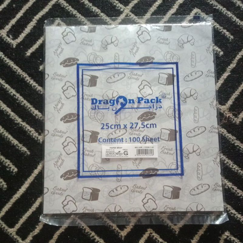 Jual Kertas Kfc Motif Dragon Pack Paper Wrap Praktis Kertas Bungkus ...