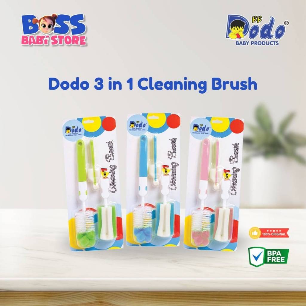Jual BABY BOSS - Sikat Botol Bayi 3 in 1 Cleaning Brush Dodo | Shopee ...