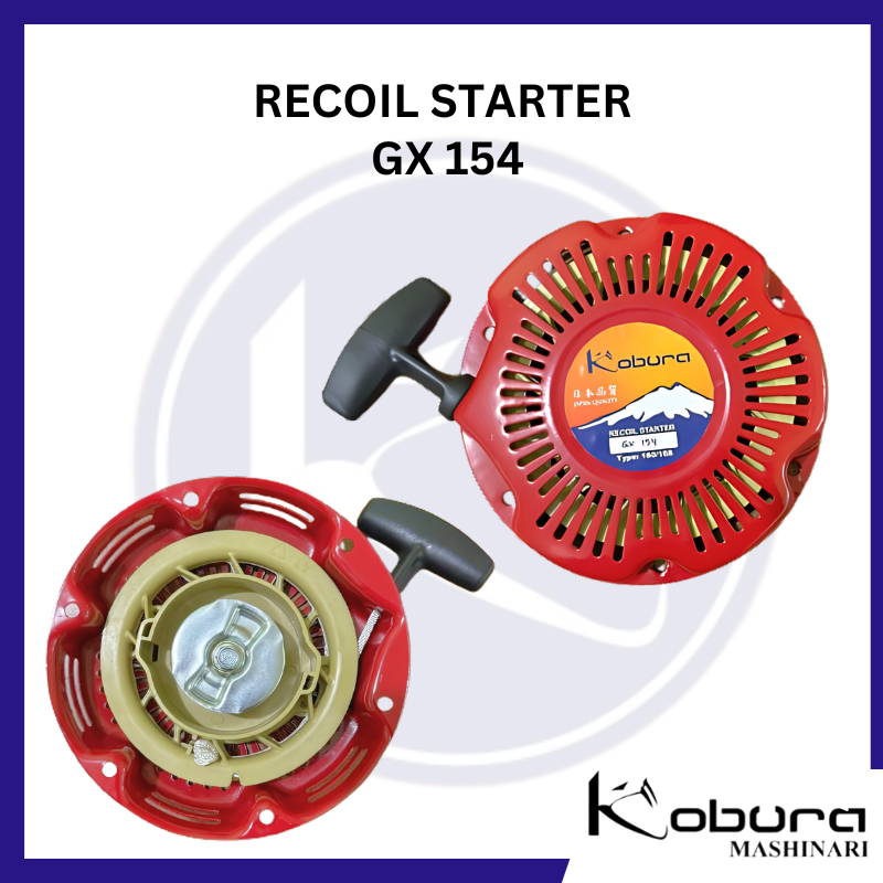 Jual Recoil Starter Selahan Tarikan Kap Engkol Mesin Penggerak Genset 154 156 1500 Model GX 154 ...