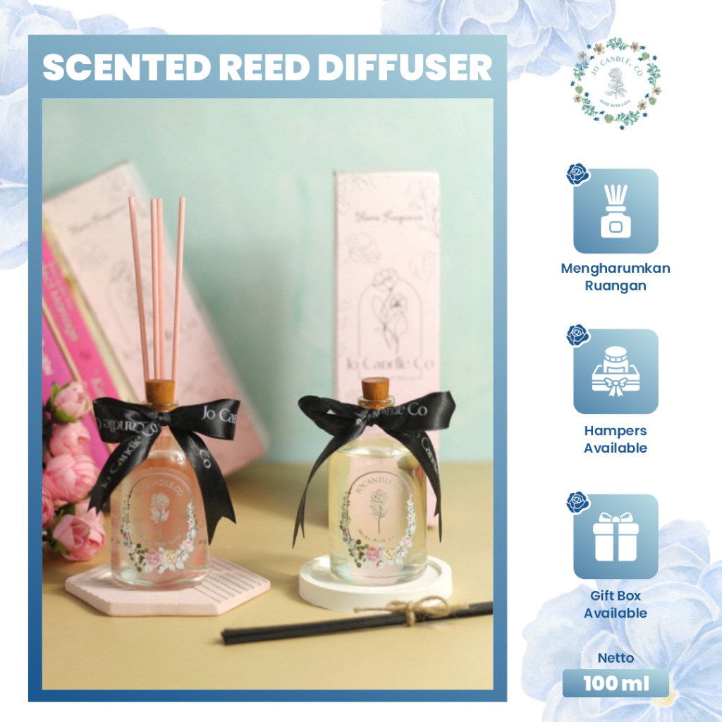 Jual Premium Reed Diffuser Ukuran 100 Ml Pengharum Ruangan Aromaterapi ...