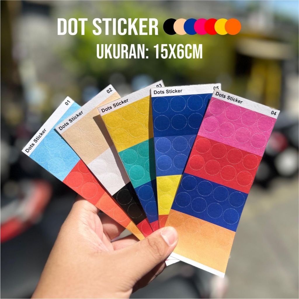 Jual Stiker Dot Bulat - Stiker | Shopee Indonesia