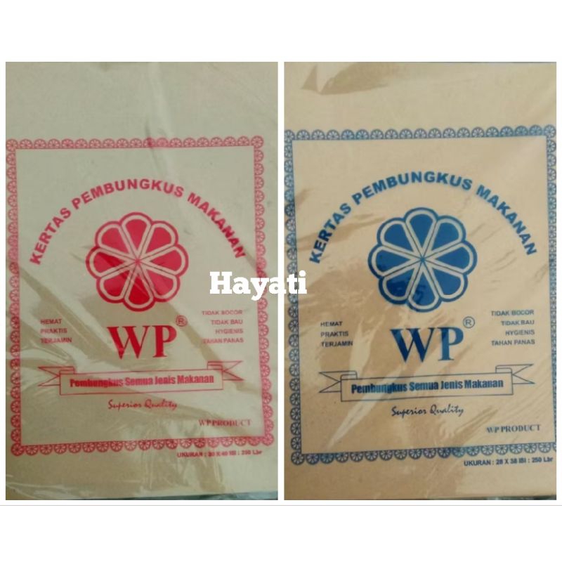 Jual kertas makan WP biru / merah / SJ kertas / matahari isi 250 ...