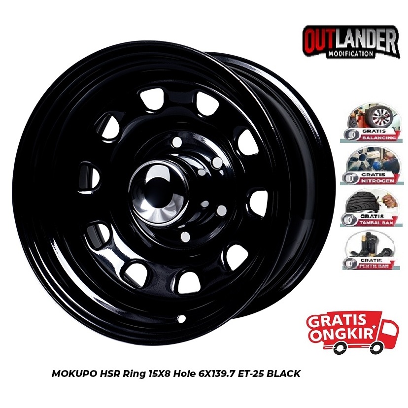 Jual Velg Offroad Besi R15 Lebar 8 Pcd 6x139,7 Ford Everest Ranger ...