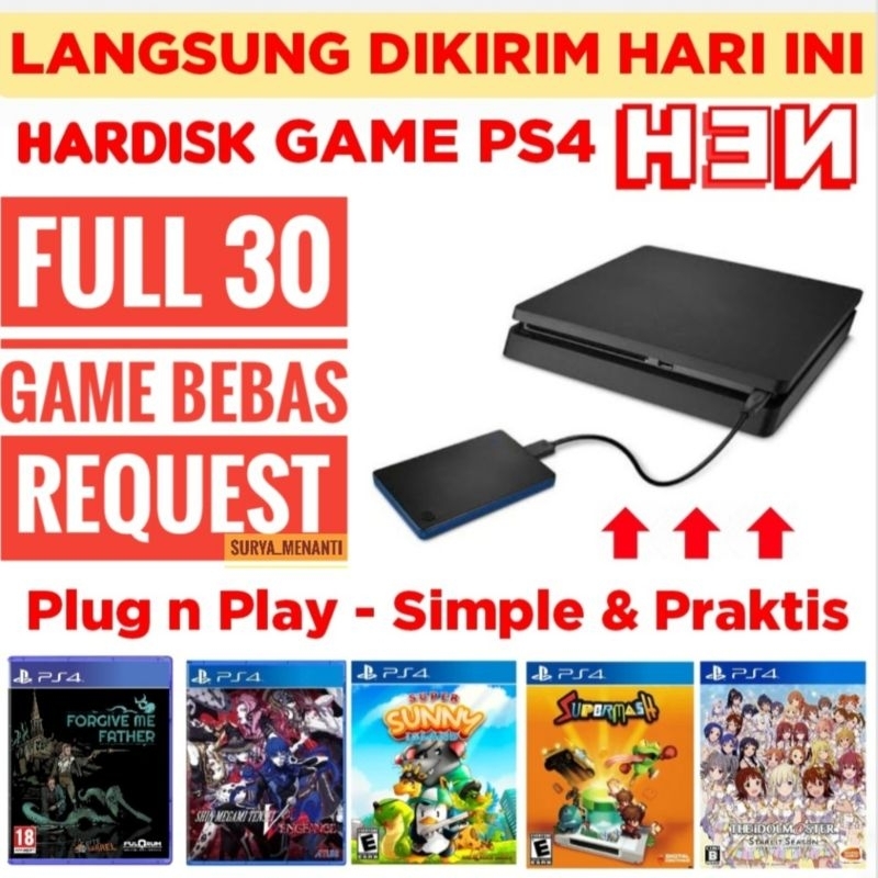 Jual HARDISK EXTERNAL GAMES PS4 1TB HDD EKSTERNAL HARDDISK GAME PS 4 ...
