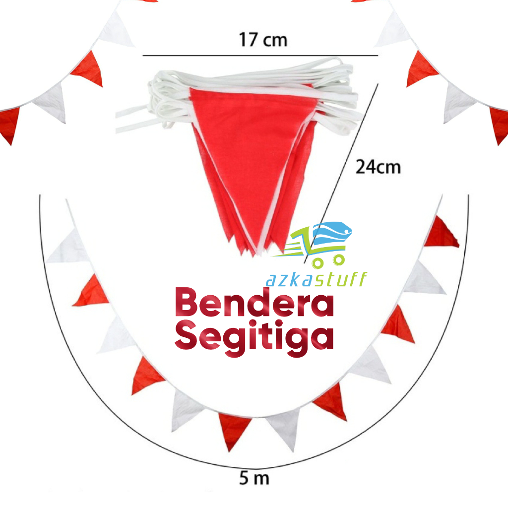 Jual Bendera Segitiga - Dekorasi bendera segitiga merah putih - Bendera umbul-umbul | Shopee ...