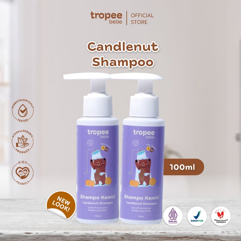 Jual Tropee Bebe Candlenut Shampoo 100ml Double Pack | Sampo Kemiri ...