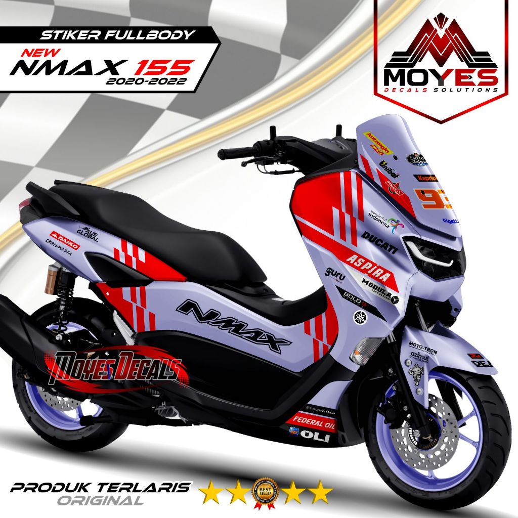 Jual Stiker Decal Nmax 155 new fullbody Motif Gresini Racing 2024 ...