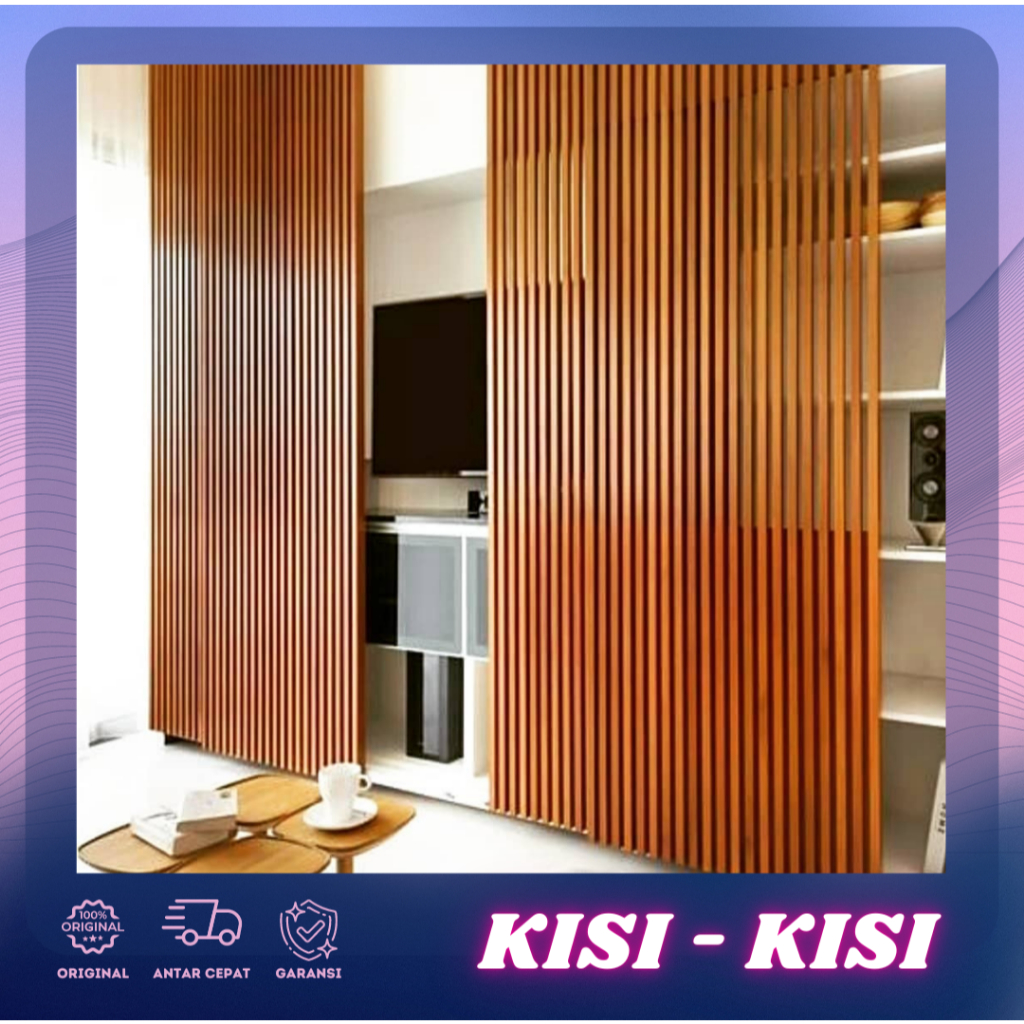Jual Partisi Hollow PVC 3 METER Pembatas dinding/Kisi Kisi HOLLOW WPC ...