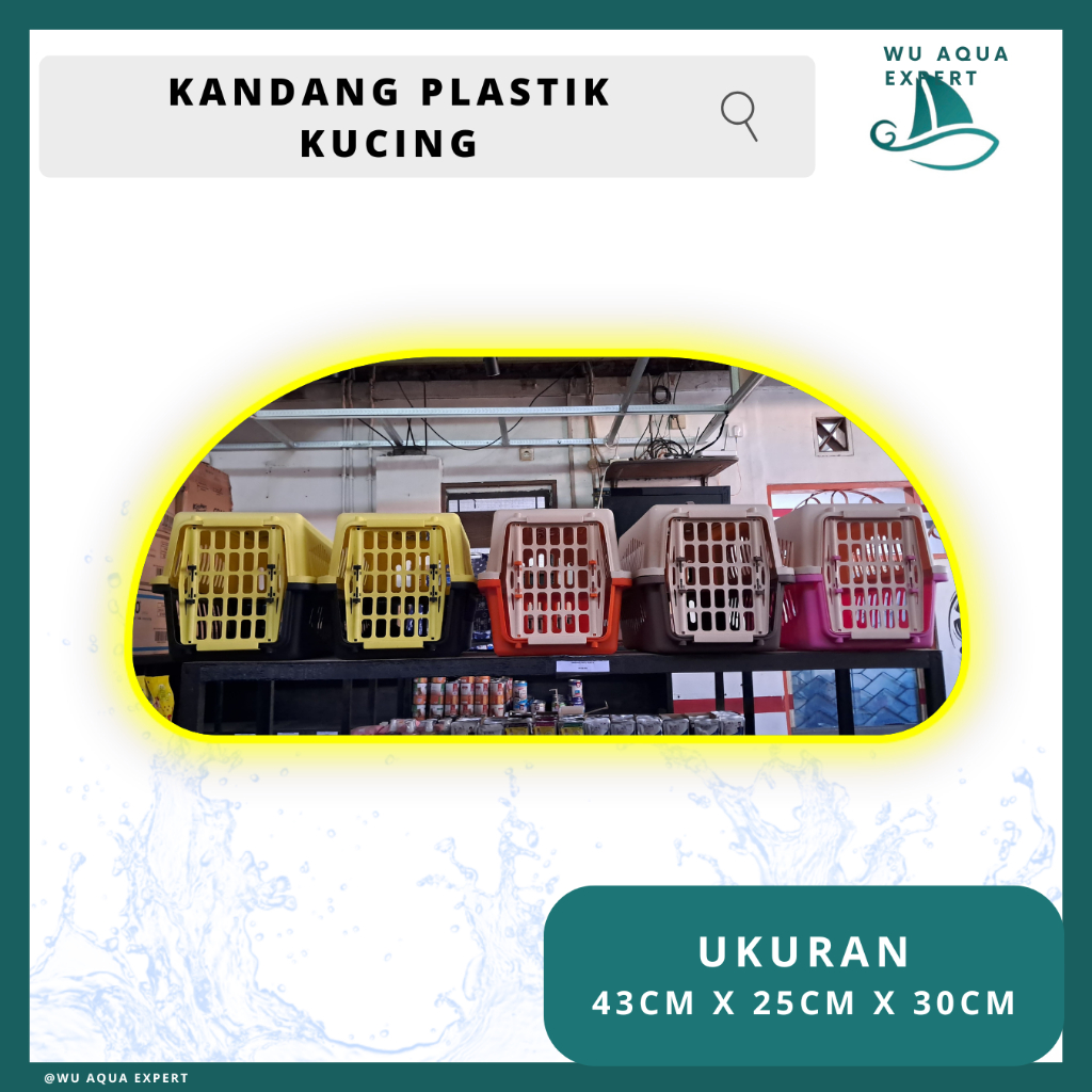 Jual Kandang Kucing/Pet Cargo/Pet Crrier Kandang Kucing Plastik ...