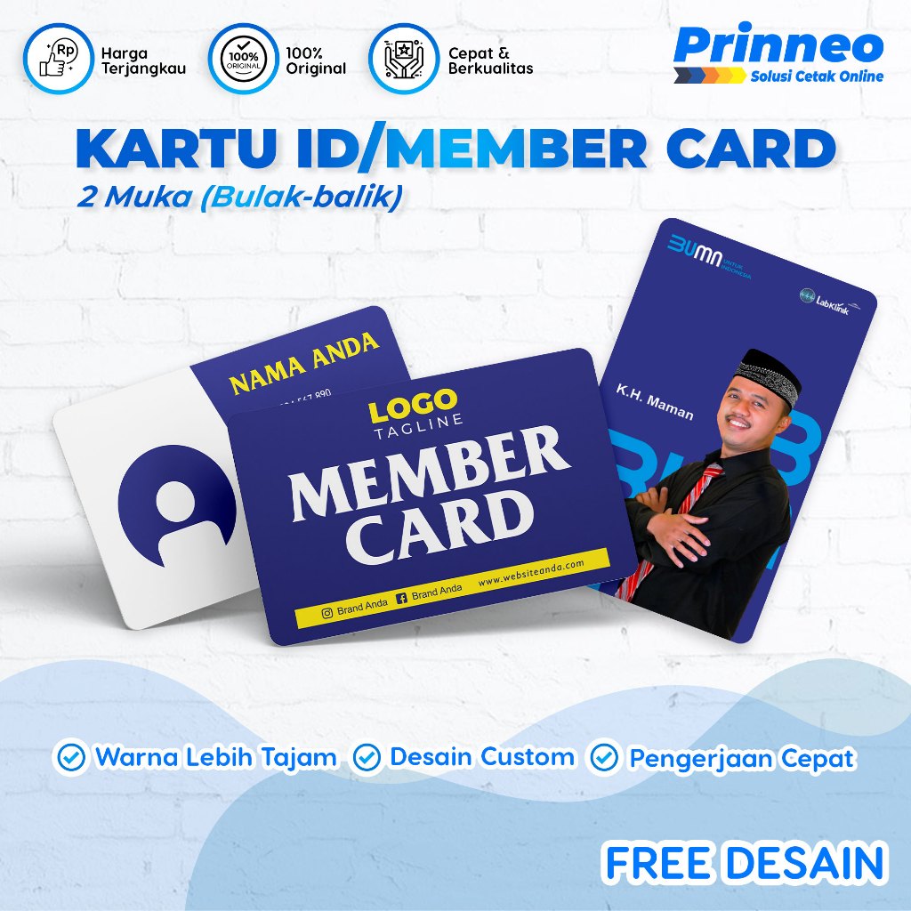 Jual CETAK ID CARD SATUAN, MEMBER CARD, ID CARD CUSTOM, ID CARD MURAH ...