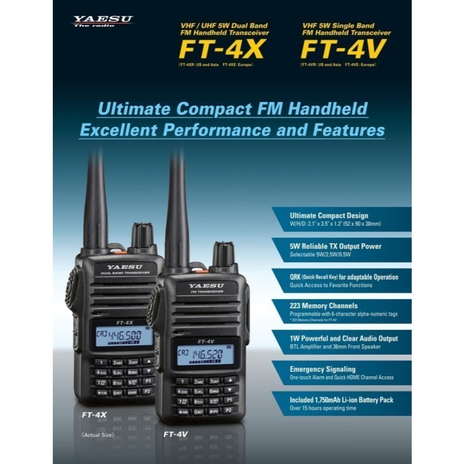 Jual Radio HT Yaesu FT 4X Original | Shopee Indonesia
