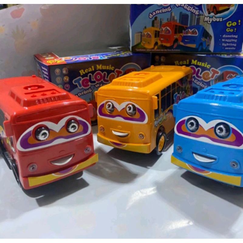 Jual Mainan Anak Bus Telolet BO Lucu Warna-Warni Ada Musik + Lampu BP ...