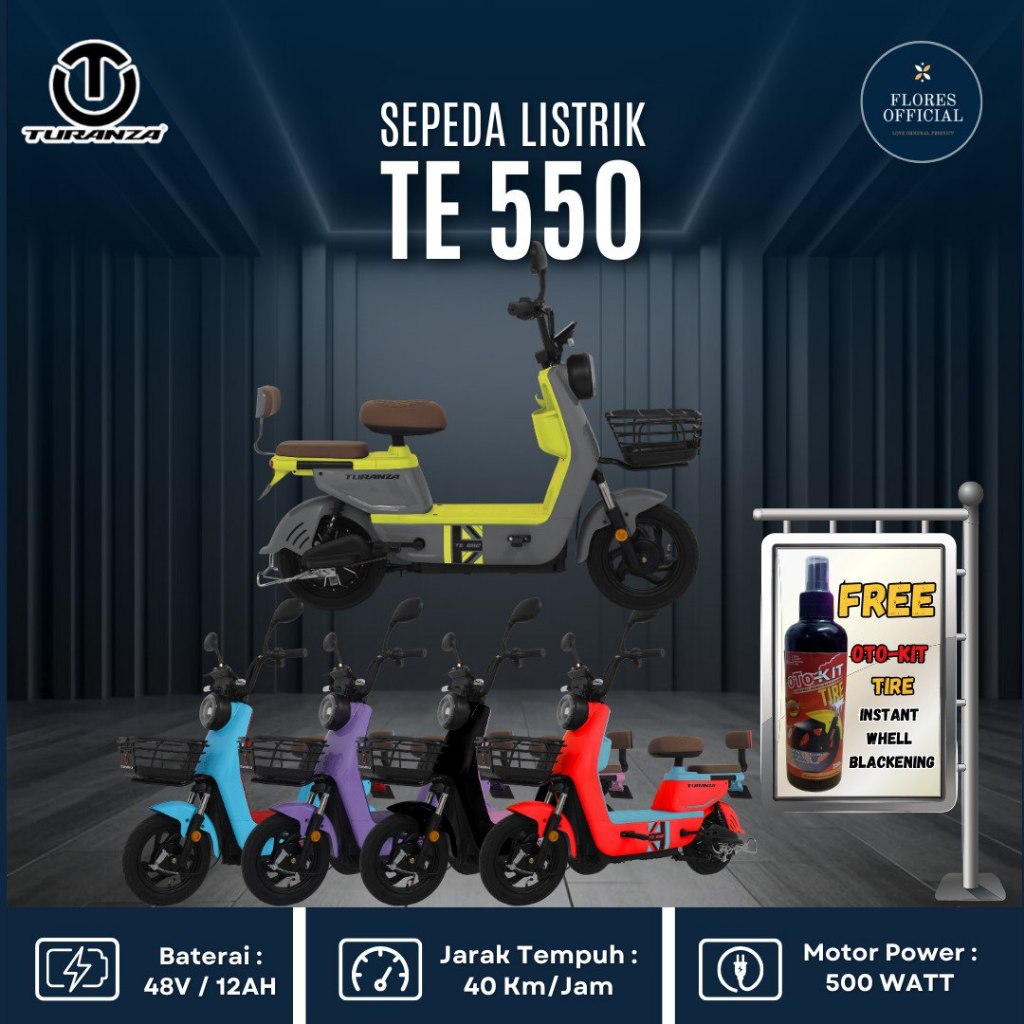 Jual SEPEDA LISTRIK TURANZA TE 550 TE550 Garansi Resmi | Shopee Indonesia