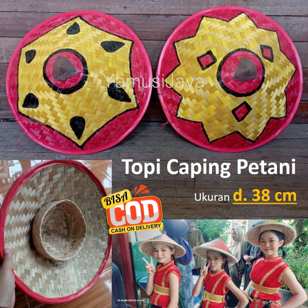 Jual PROMO #Caping Lukis Anak - Topi Caping Petani Anak FREE KOPYAH ...