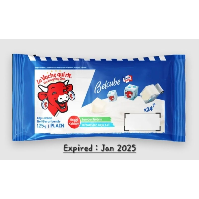 Jual KEJU BELCUBE CHEESE BY THE LAUGHING COW 125GR PLAIN - MAKANAN BAYI ...
