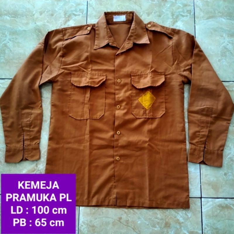 Jual SERAGAM SEKOLAH LENGAN PANJANG PL / SERAGAM PRAMUKA/ KEMEJA PUTIH | Shopee Indonesia