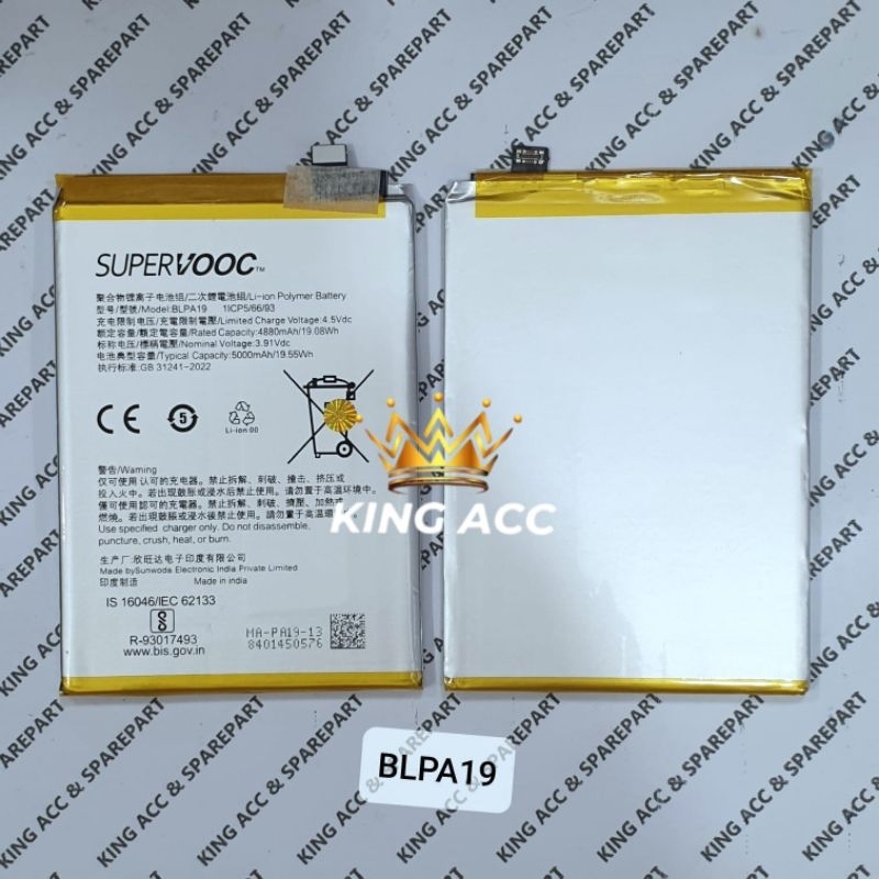 Jual BATERAI BATRE BATTERY OPPO A38 / A58 4G / BLPA19 | Shopee Indonesia