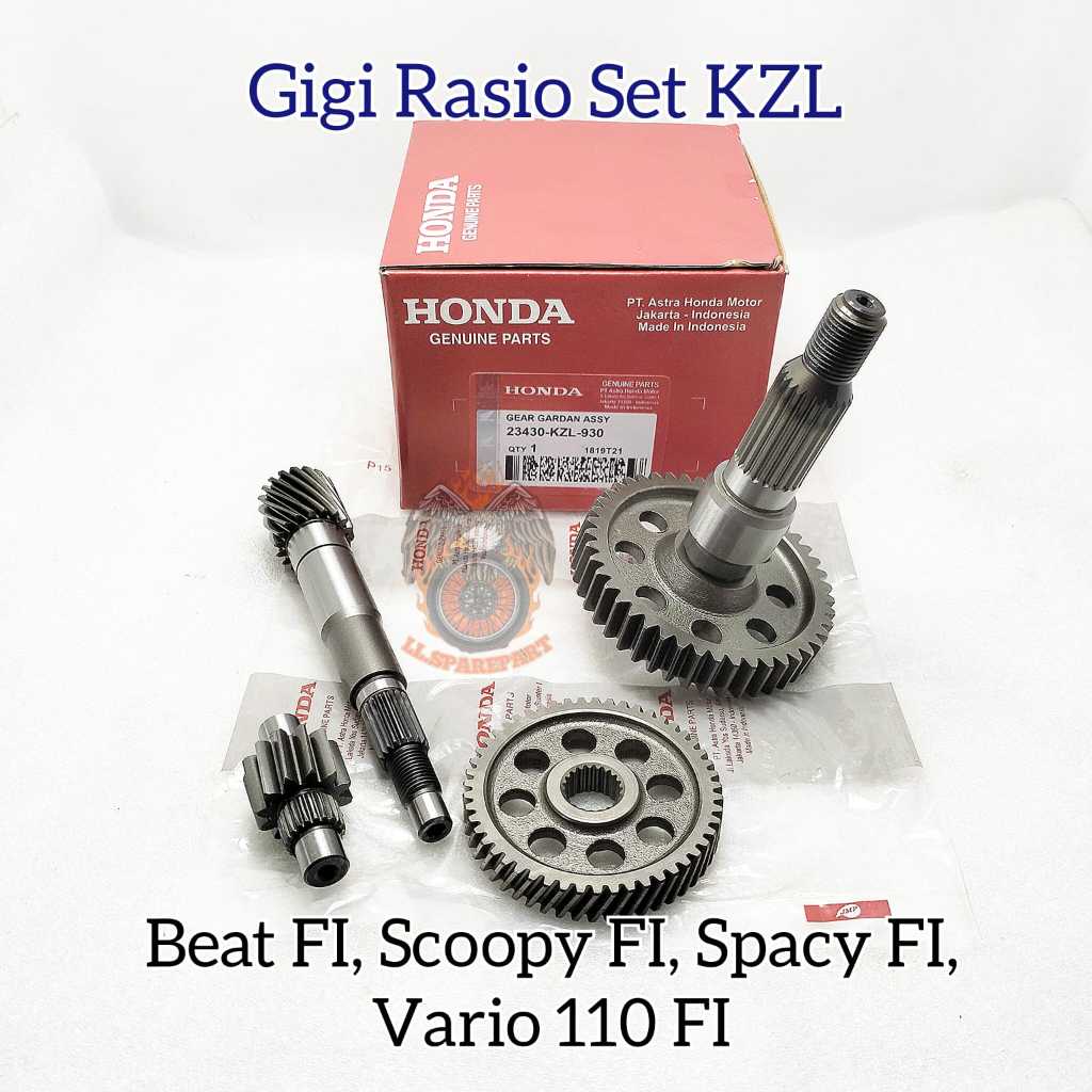 Jual Gear Rasio Set Honda KZL Gigi Rasio Assy Asli Original Beat FI ...
