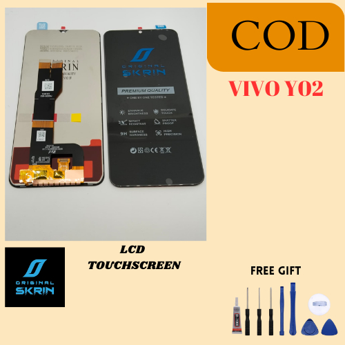Jual 【ORIGINAL 100%】LCD TOUCHSCREEN ORIGINAL SKRIN VIVO Y02 FULLSET ...