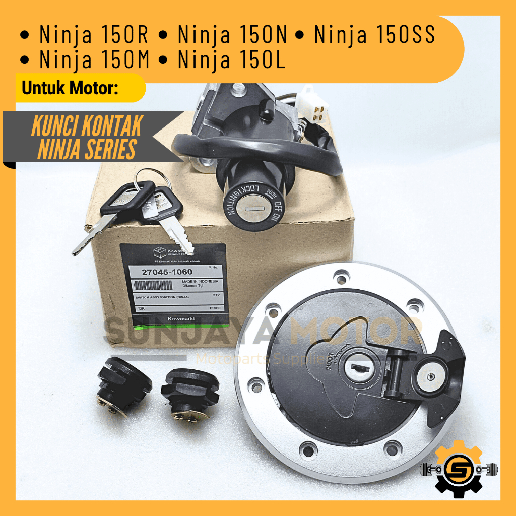 Jual Kunci Kontak Set Ninja 150 Series Keyset Konci Kontak Original ...