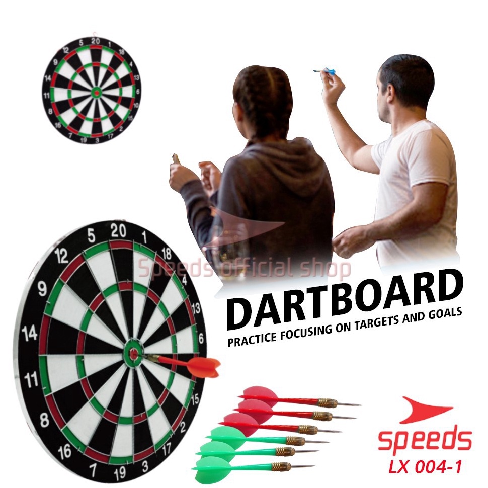 Jual SPEEDS DART Papan Dart Board Game Pro Panahan Dinding 12inch 41 ...