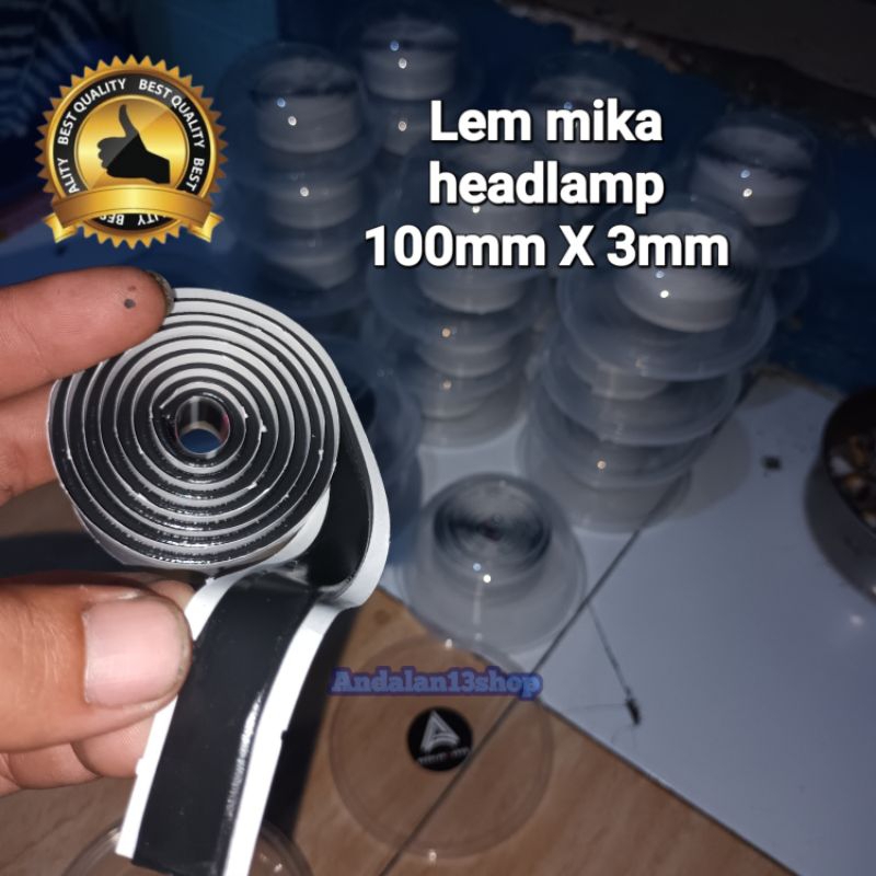 Jual LEM BUTYL MIKA HEADLAMP STOPLAMP MOBIL MOTOR 3MM X 1 METER ...