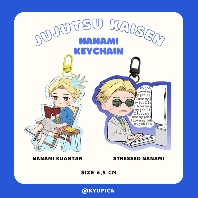 Jual Jujutsu Kaisen JJK Keychain Nanami | art by kyupica | Shopee Indonesia