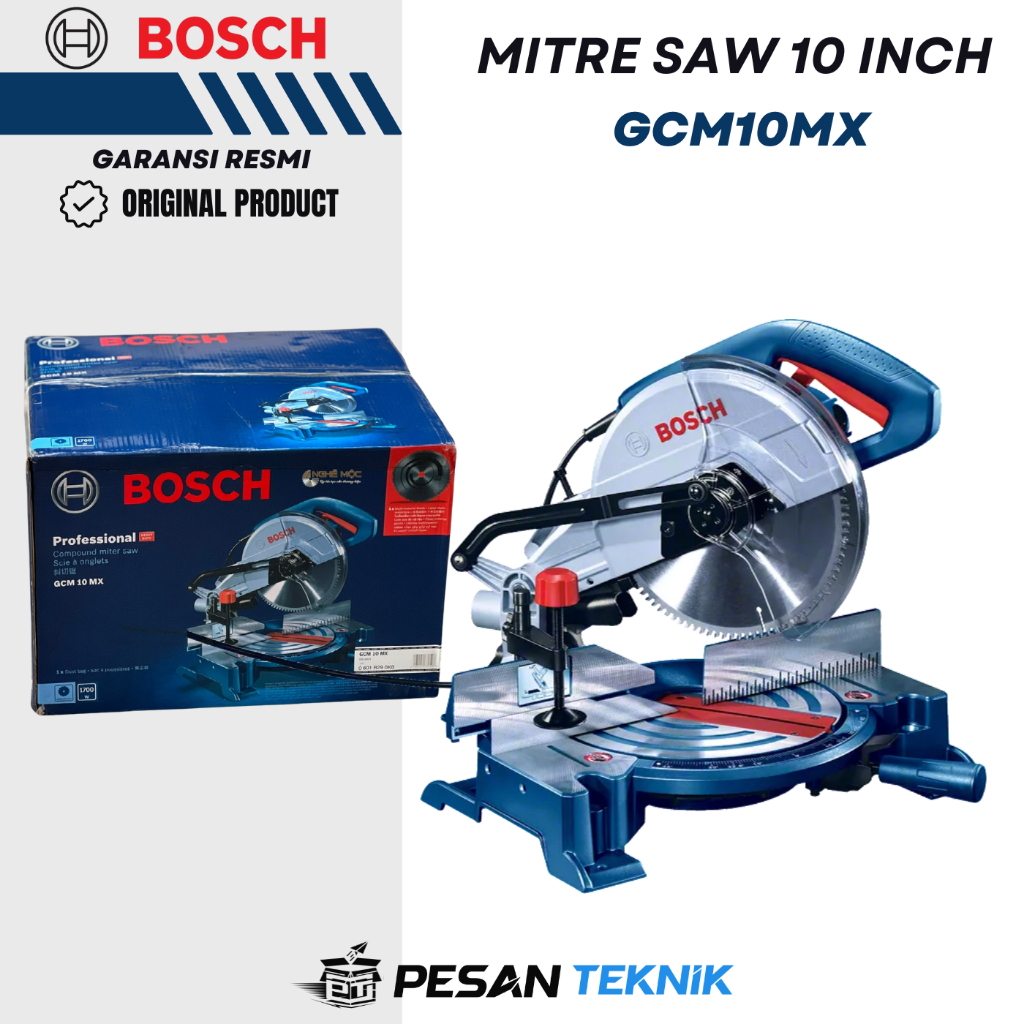 Jual Mesin Potong 10 inch mitre saw Alumunium Miter Saw BOSCH GCM10MX | Shopee Indonesia