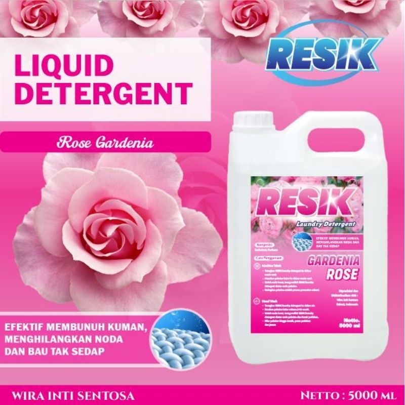 Jual LIQUID DETERGENT Sabun Cuci Deterjen - Rose Gardenia - 5 Liter ...