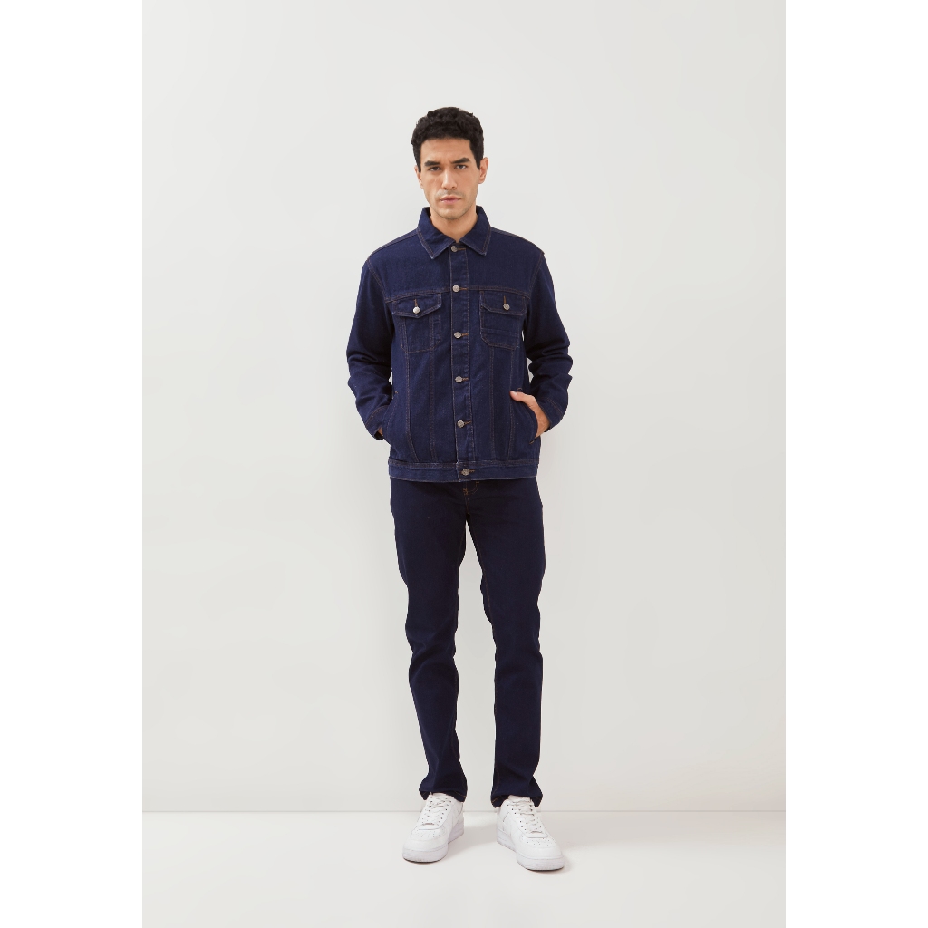 Jual Carvil Jaket Pria TR0Y-80 BLUE JEANS | Shopee Indonesia